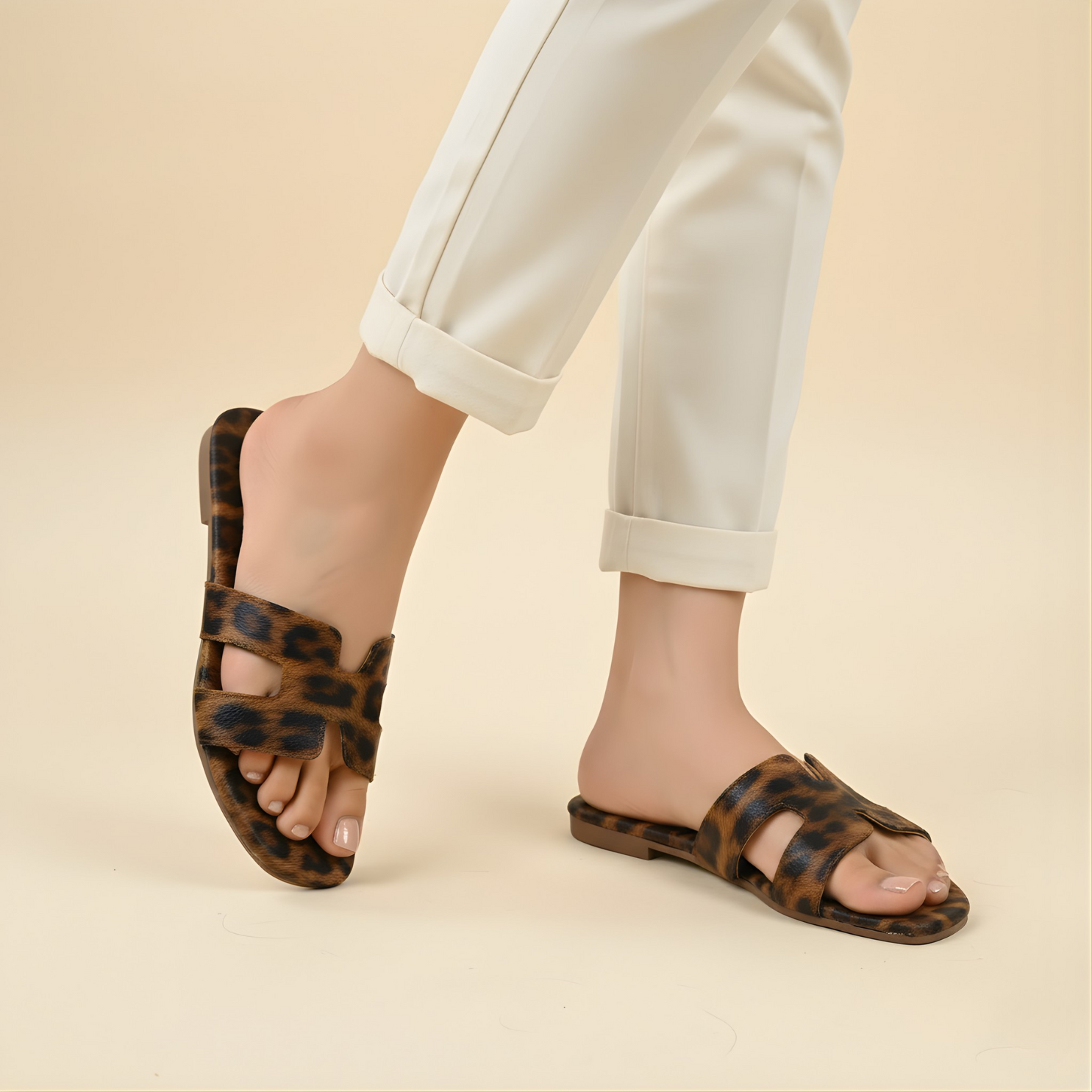 Leopard Slide Sandals 0038 – Zaby Shoes