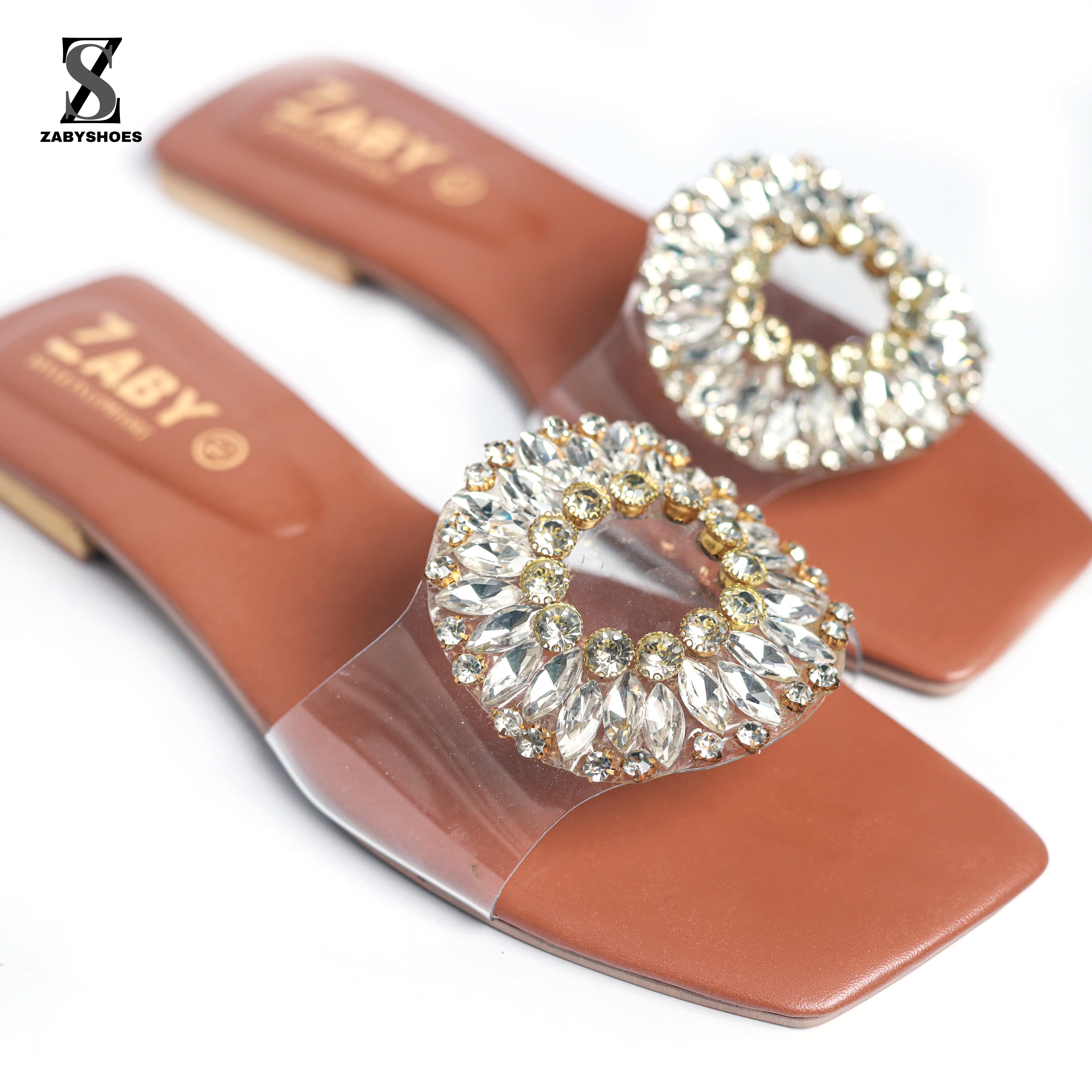 Glimmer Crystal Slides 0016 – Zaby Shoes
